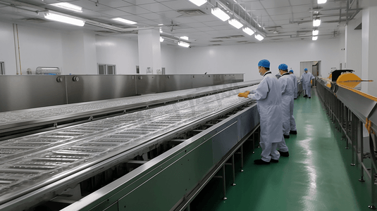 面包流水线摄影图片 面包流水线摄影作品 千库网