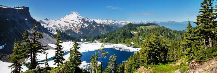 美国华盛顿州北喀斯喀特山脉美丽的山峰高清摄影大图 千库网