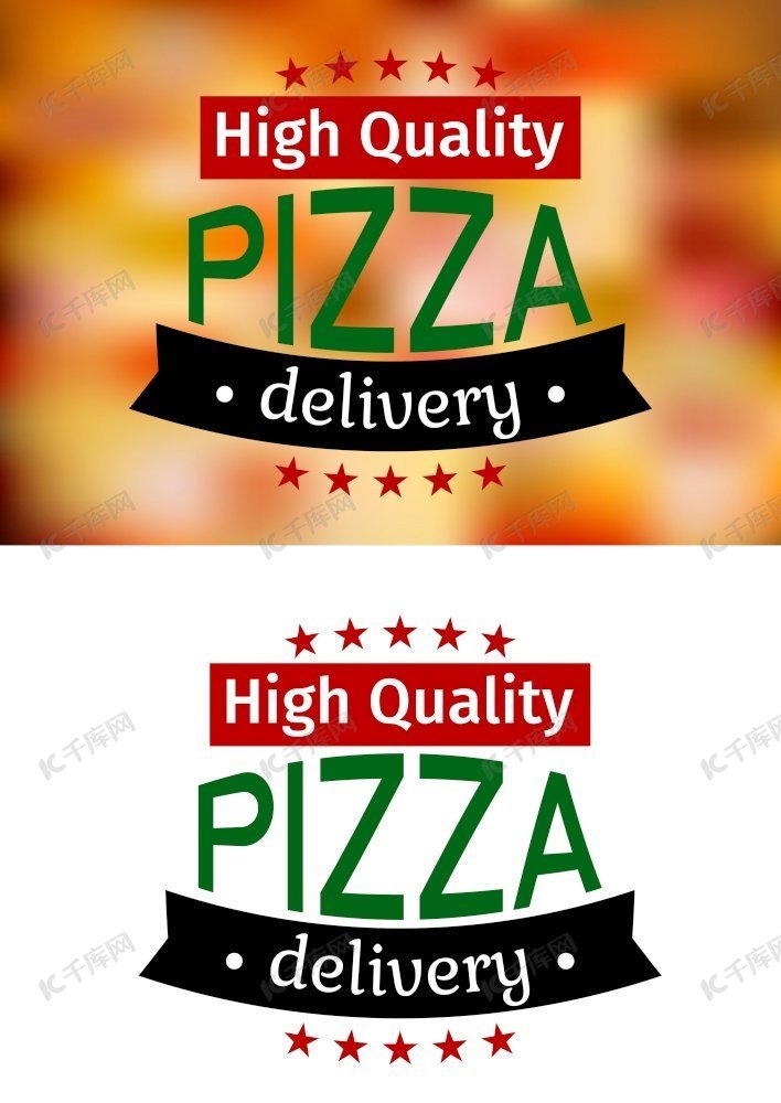 Piiza 交付横幅在五颜六色的比萨饼店背景为快餐咖啡馆设计背景图片免费下载 海报banner 高清大图 千库网 图片编号6356758