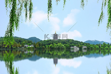杭州西湖景观高清摄影大图 千库网
