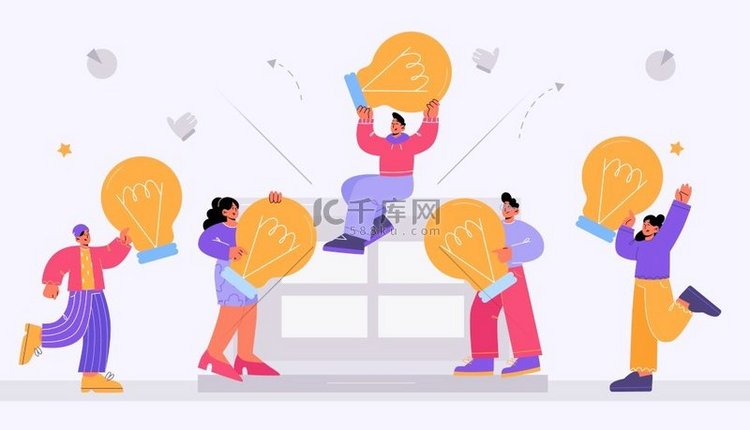 创意灵感创新理念背景图片免费下载 海报banner 高清大图 千库网 图片编号6205183