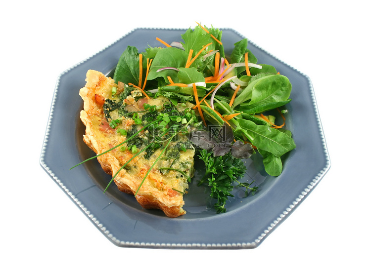 培根菠菜乳蛋饼高清摄影大图 千库网