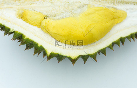 孤立在白色背景上的榴莲高清摄影大图 千库网