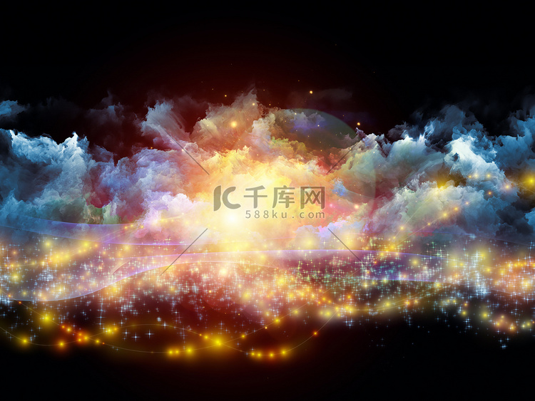 三维分形云高清摄影大图 千库网