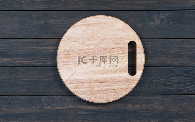 木制圆形空砧板高清摄影大图 千库网