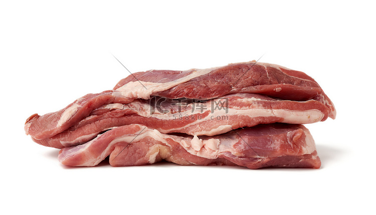 一堆猪肉生肉里脊肉脂肪层分离 o高清摄影大图 千库网