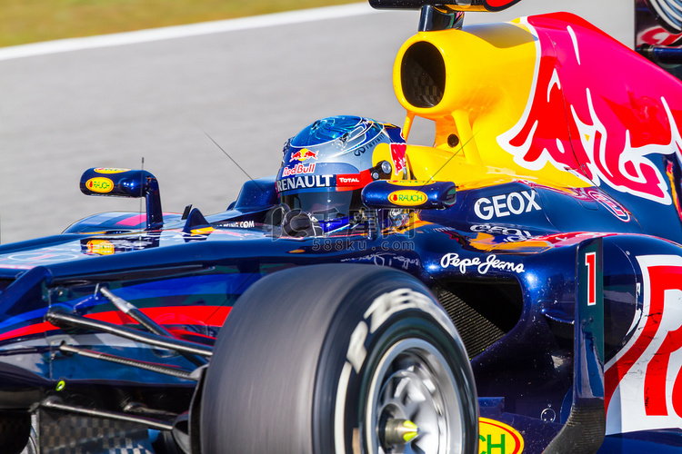 红牛 F1 车队塞巴斯蒂安维特尔2012 年高清摄影大图 千库网
