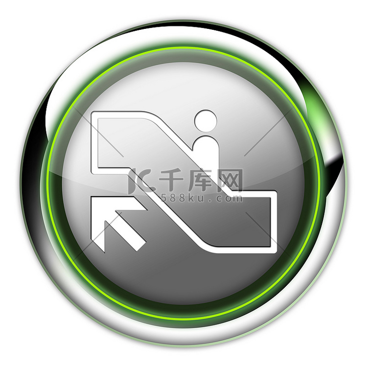 图标按钮象形图自动扶梯向上高清摄影大图 千库网