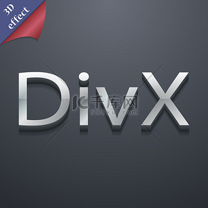 DivX 视频格式图标符号 高清摄影大图 千库网