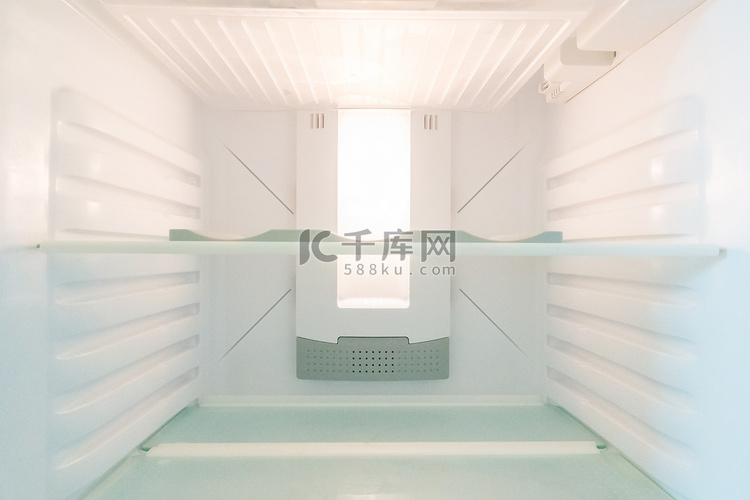 空空如也的冰箱内部高清摄影大图 千库网