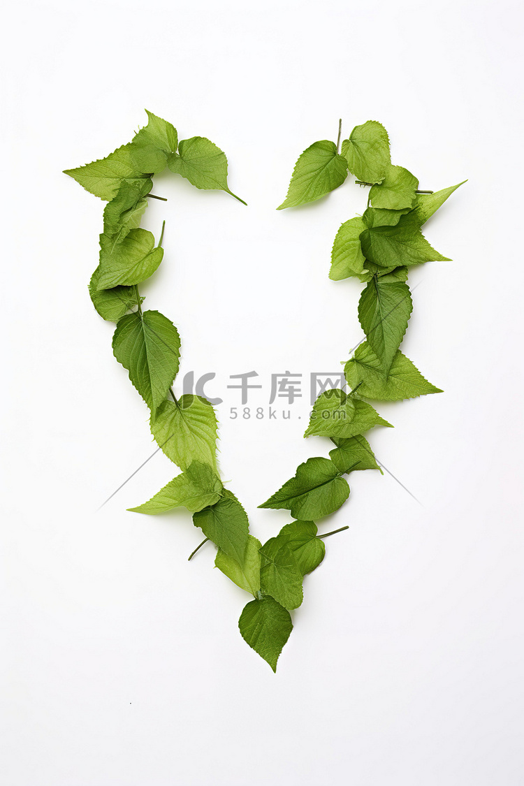 由树叶组成的绿色字母v背景图片免费下载 海报banner 高清大图 千库网 图片编号7099926
