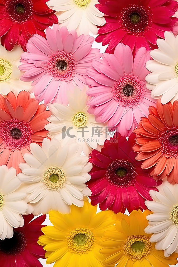 框架中的非洲菊花背景图片免费下载 海报banner 高清大图 千库网 图片编号7099909