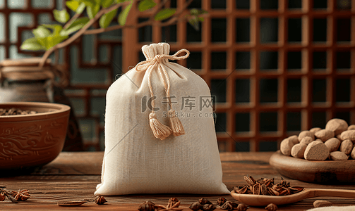 老中医手提中药包高清摄影大图 千库网