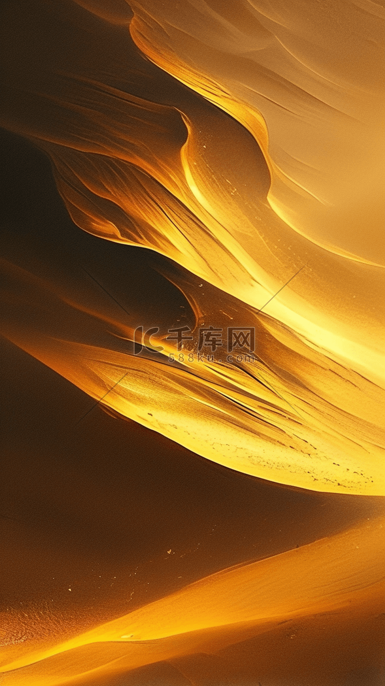 金色流沙金色科幻沙丘背景图片免费下载 千库网