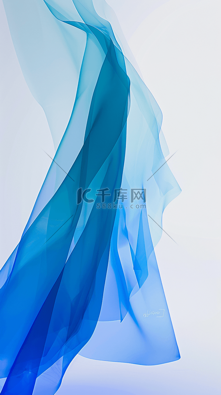 透明质感蓝色系流动变幻的玻璃色彩16背景图片免费下载 千库网