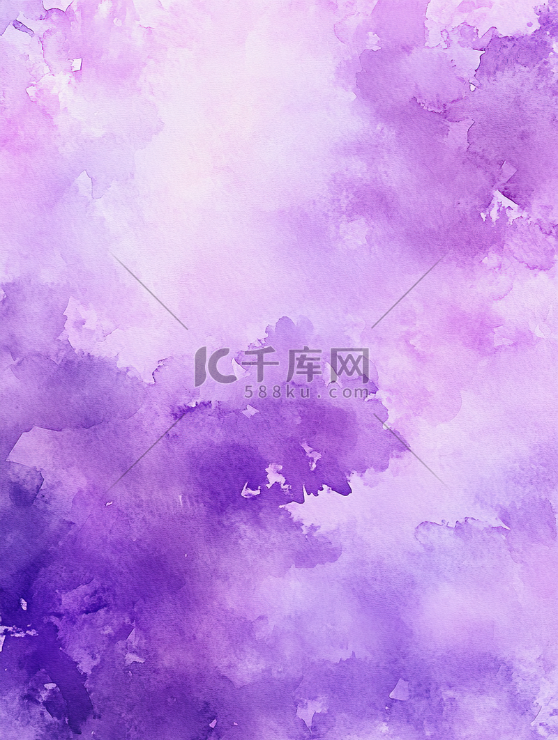 水彩浅紫色背景纹理水彩画抽象淡紫色污渍背景手绘高清摄影大图 千库网