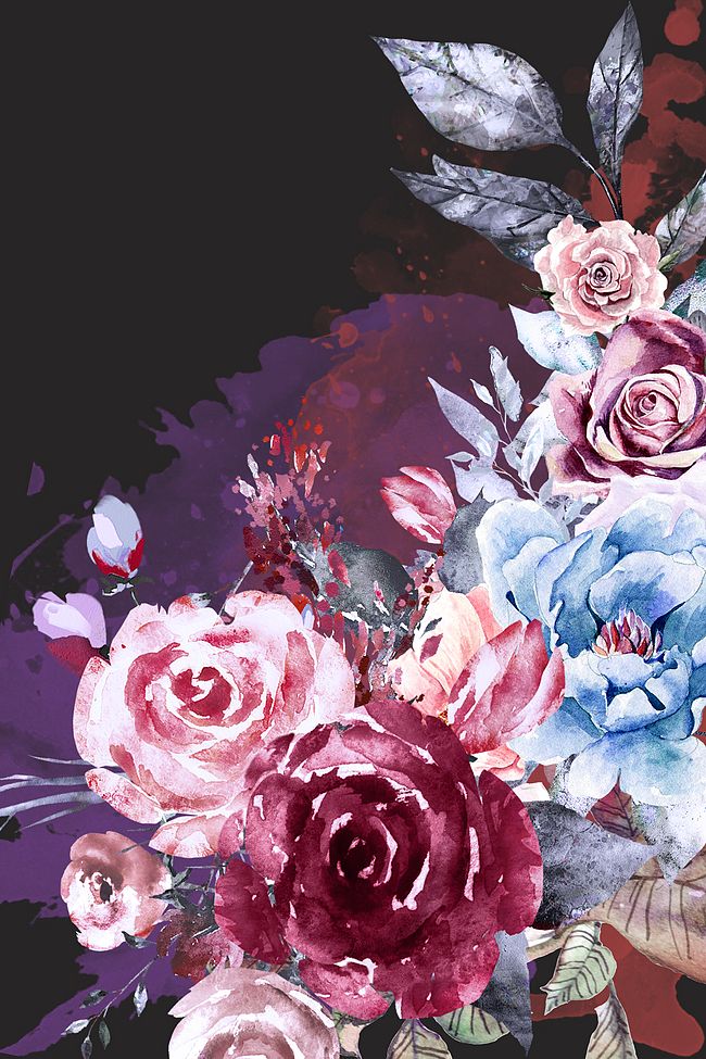 深红色玫瑰花朵背景图片 深红色玫瑰花朵背景素材图片 千库网