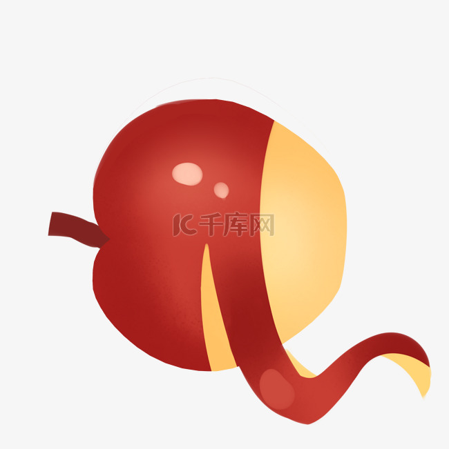 红苹果削皮素材图片免费下载 千库网