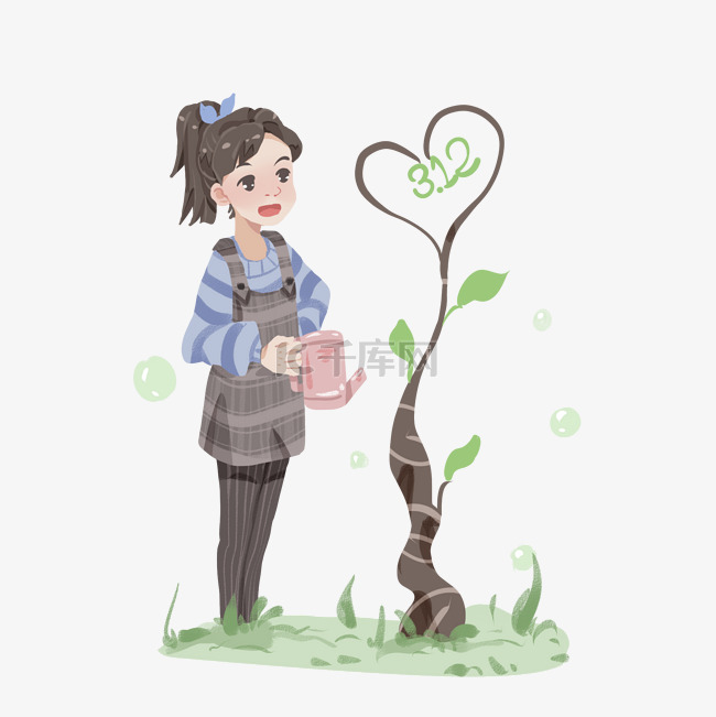 植树节日历素材图片免费下载 千库网