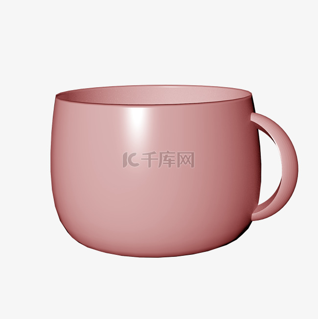 c4d杯子手绘插画素材图片免费下载 千库网