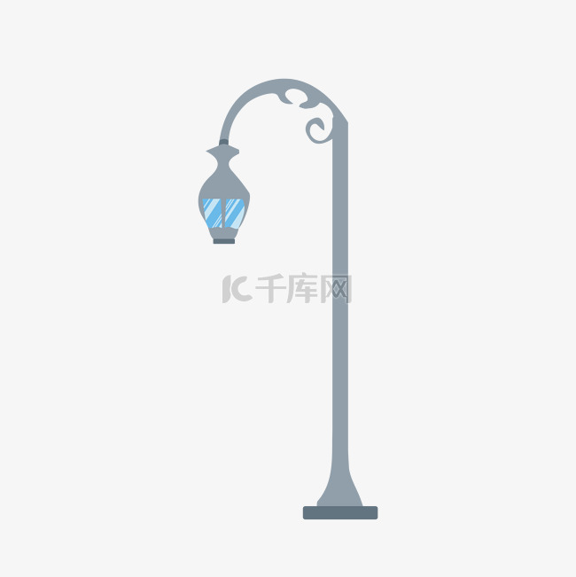 卡通路灯设计矢量图素材图片免费下载 千库网