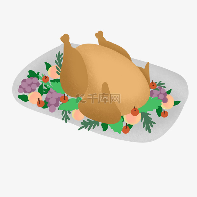 美味烤火鸡素材图片免费下载 千库网