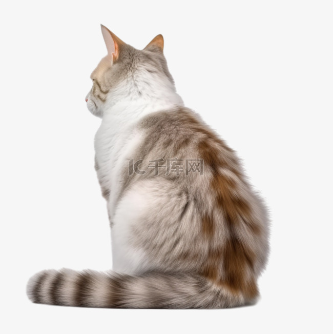 卡通手绘动物猫咪背影素材图片免费下载 千库网