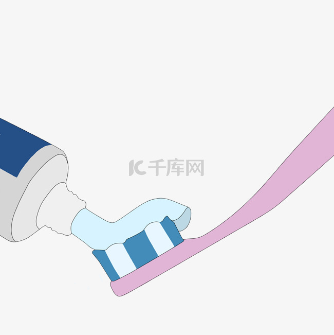 纯手绘全国爱牙日挤牙膏PNG图素材图片免费下载 千库网