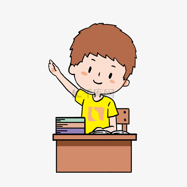 上课举手的学生人物素材图片免费下载 千库网
