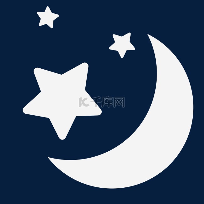 卡通晚上免抠图标素材图片免费下载 千库网
