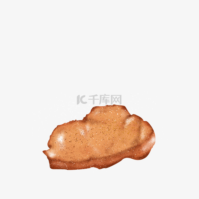 熟肉猪肉猪排食材手绘写实素材图片免费下载 千库网