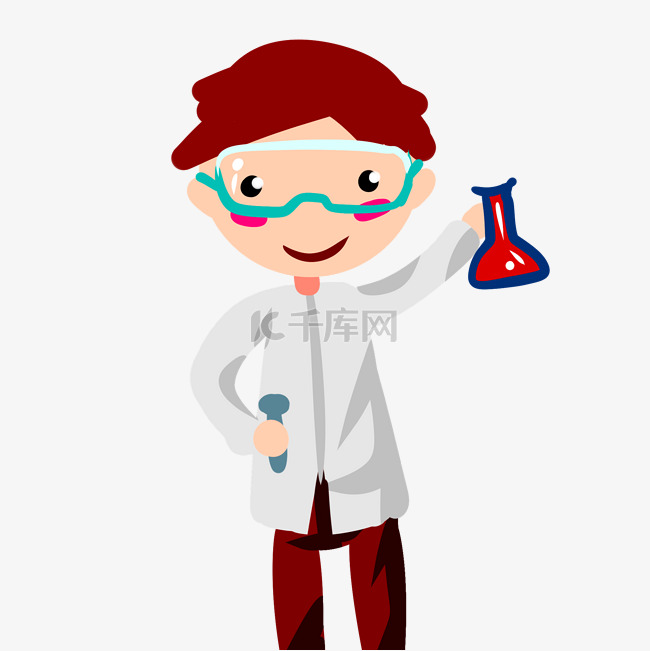 灰色创意科学家元素素材图片免费下载 千库网