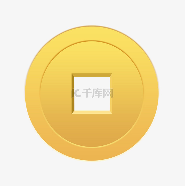 铜钱金币装饰插画素材图片免费下载 千库网