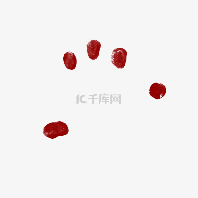 红色血手印矢量图png素材图片免费下载 千库网