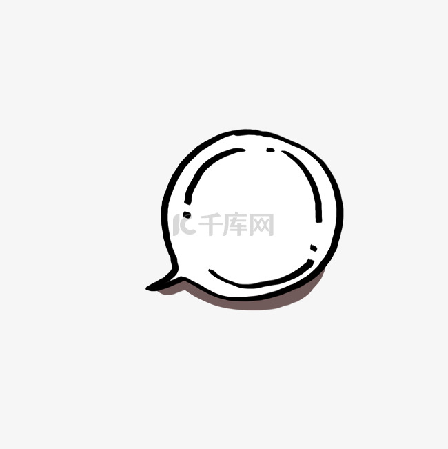 手绘思考气泡素材图片免费下载 千库网