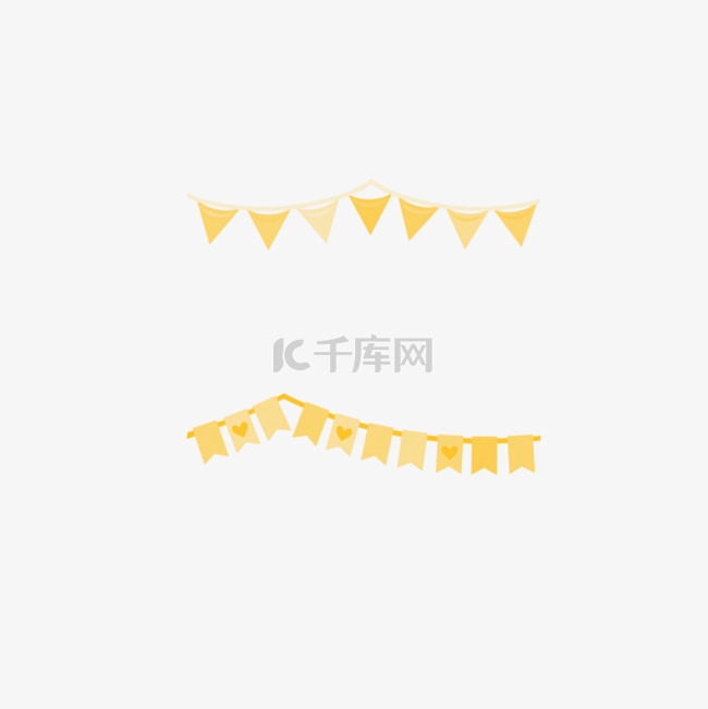 节日装饰彩旗组合素材图片免费下载 千库网