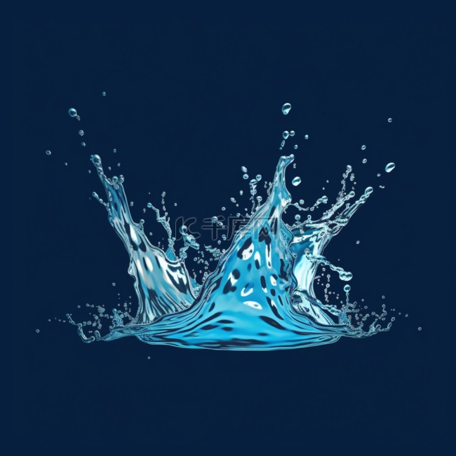 水水花水滴水流泼溅飞溅泼水素材图片免费下载 千库网