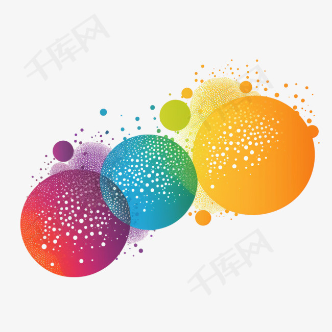 带有半色调网点的语音气泡素材图片免费下载 千库网