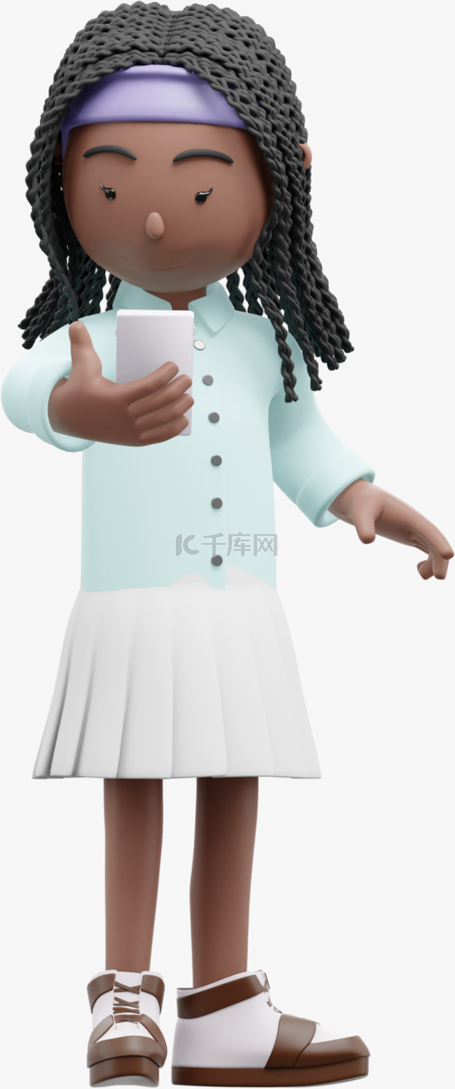 女性手机形象素材图片免费下载 千库网