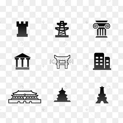 塔塔剪影图片 塔塔剪影图片素材免费下载 千库网