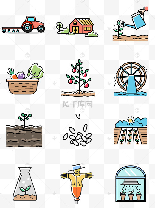 卡通农业种植图片 卡通农业种植图片素材免费下载 千库网