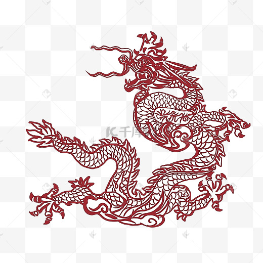 剪影龙纹图片 剪影龙纹图片素材免费下载 千库网