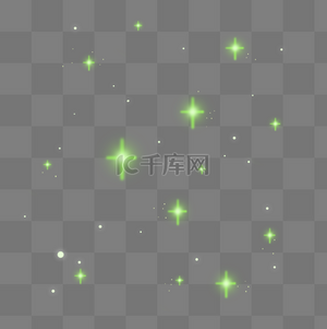 淡绿色星星点点光效素材图片免费下载 千库网