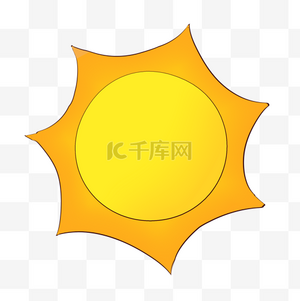 卡通炎炎夏日太阳插画素材图片免费下载 千库网
