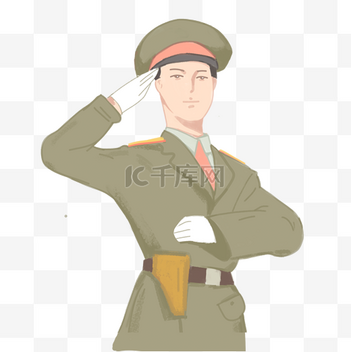 敬礼的武警设计素材 敬礼的武警模板设计 海报图片下载 千库网