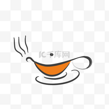 奶茶杯子简笔画 AI 素材 图片 千库网