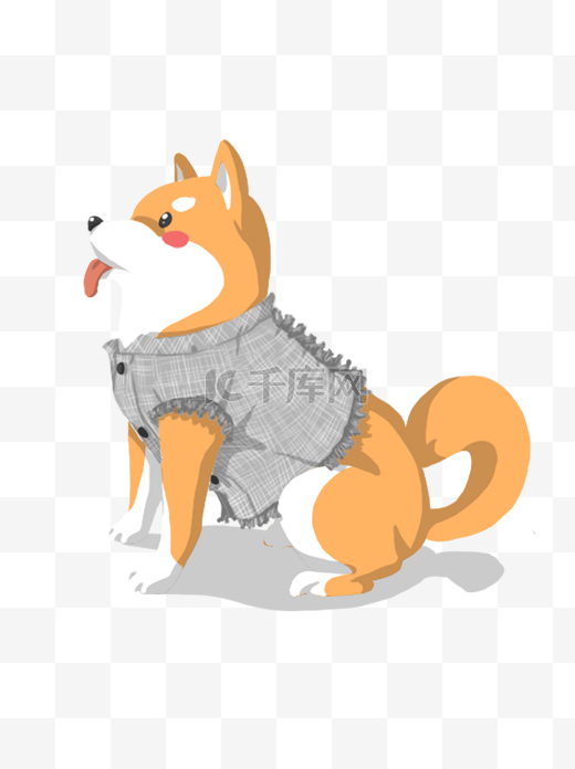 卡通狗穿衣服图片 卡通狗穿衣服图片素材免费下载 千库网