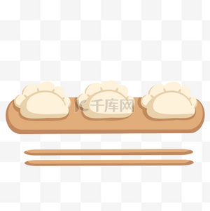 冬至美味的饺子插画素材图片免费下载 千库网