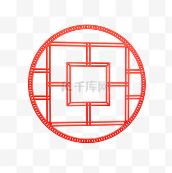圆形红色复古镂空图片 圆形红色复古镂空素材 圆形红色复古镂空图片大全 千库网