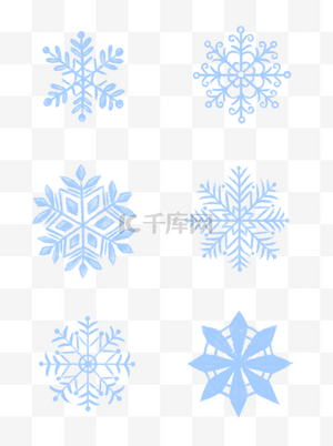 简笔雪花图片 简笔雪花图片素材免费下载 千库网